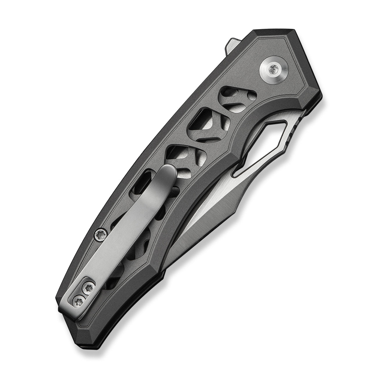 CIVIVI Anaaki Flipper & Thumb Hole & Button Lock Knife Aluminum Handle