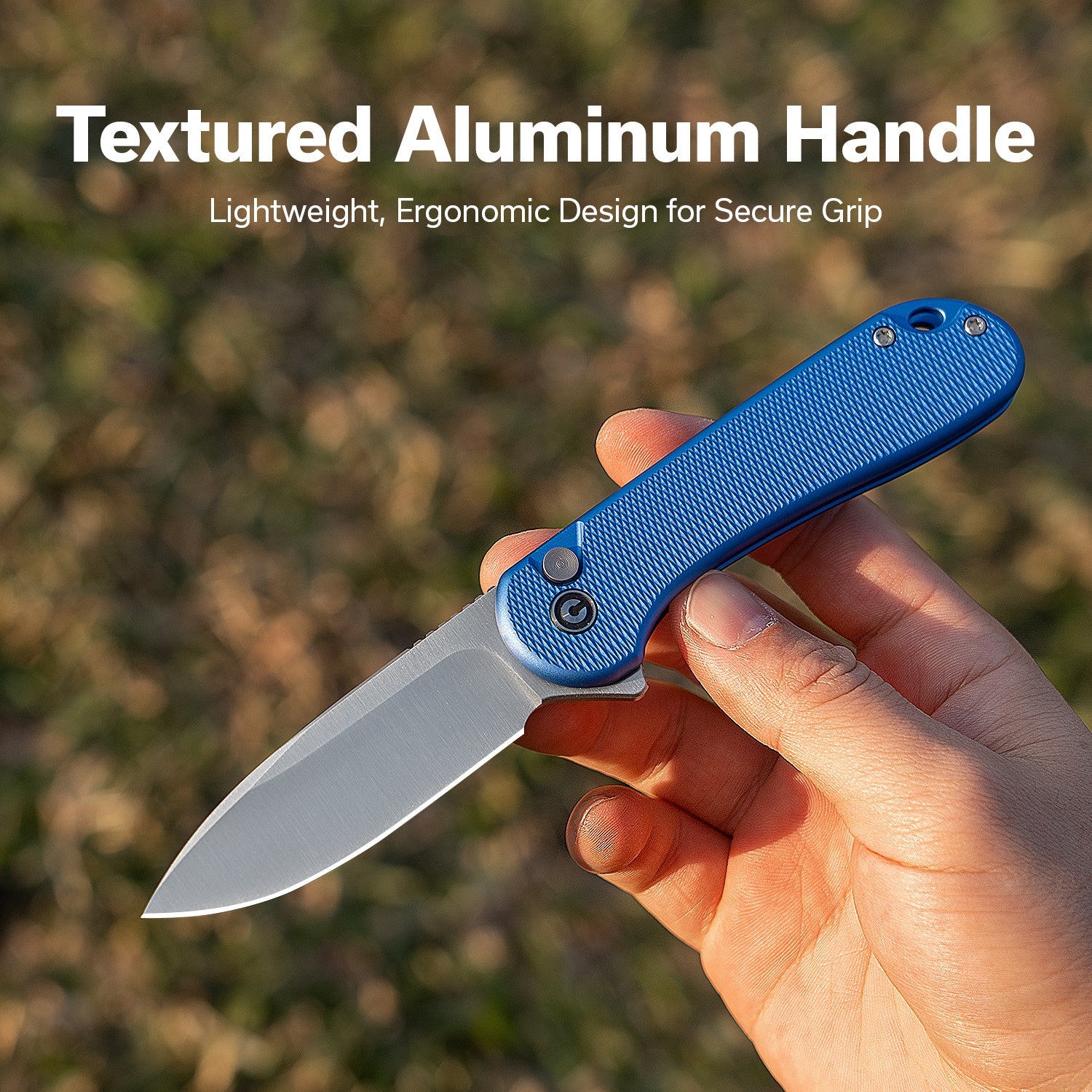 CIVIVI Button Lock Elementum II Flipper Knife Aluminum Handle