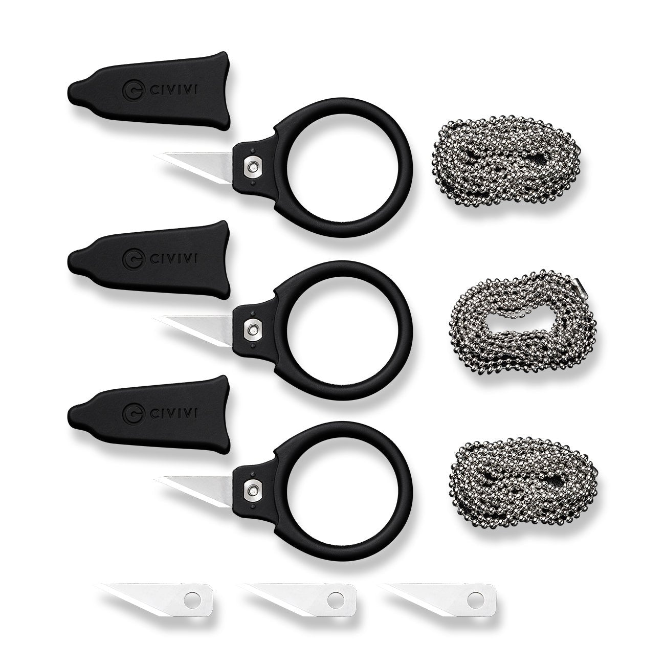 CIVIVI Quick Snip EDC Knife 3-Pack - ABS Handle
