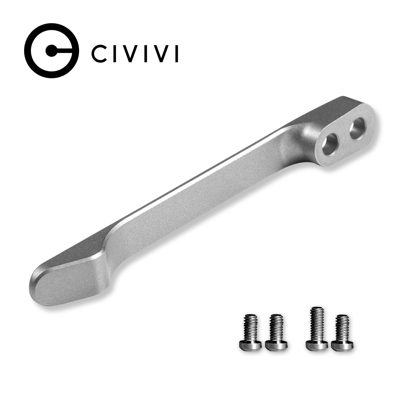 CIVIVI Titanium Pocket Clip with 2 Pairs Titanium Screws T003C (Plain)