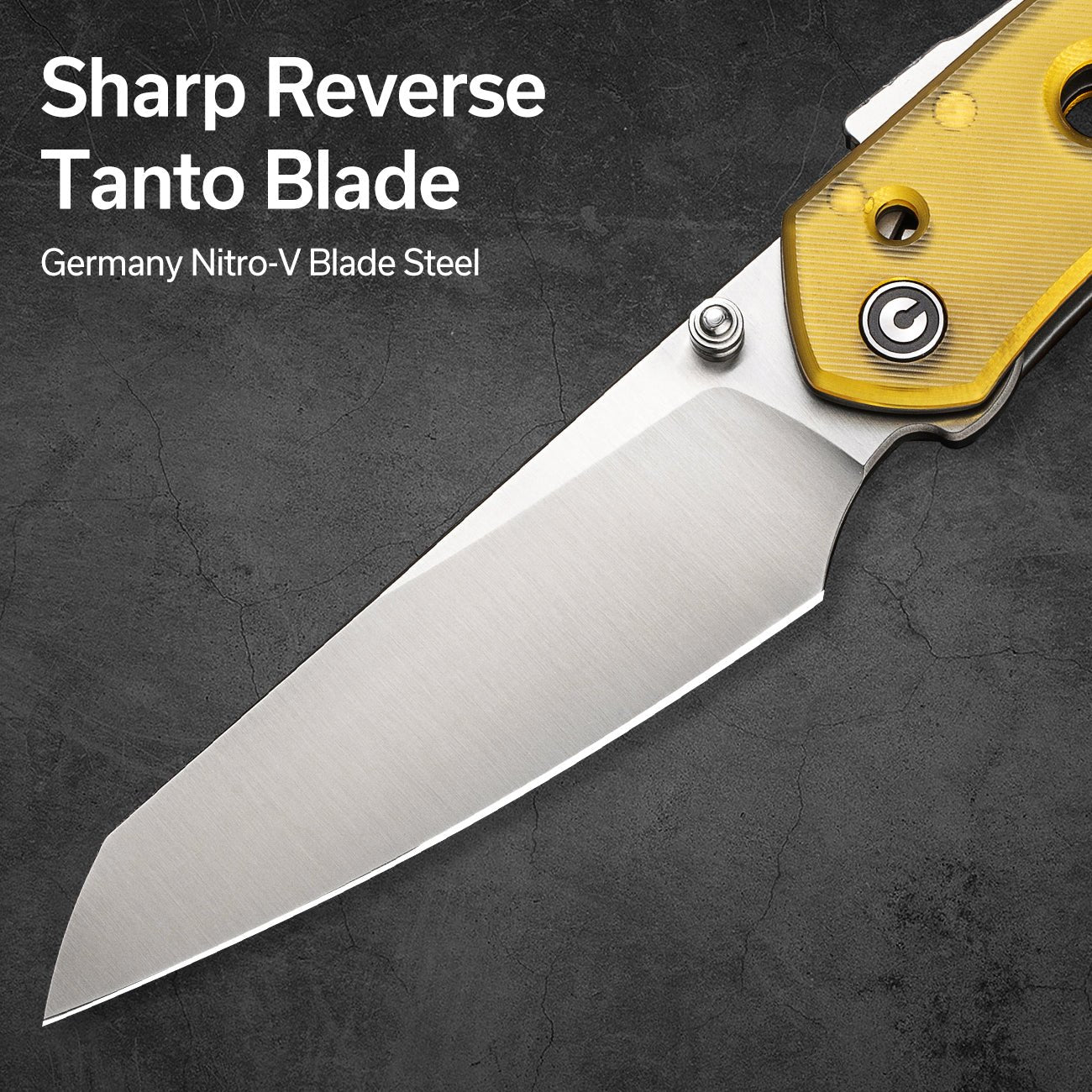 CIVIVI Vision FG Thumb Stud & Superlock Knife Ultem Handle Nitro-V