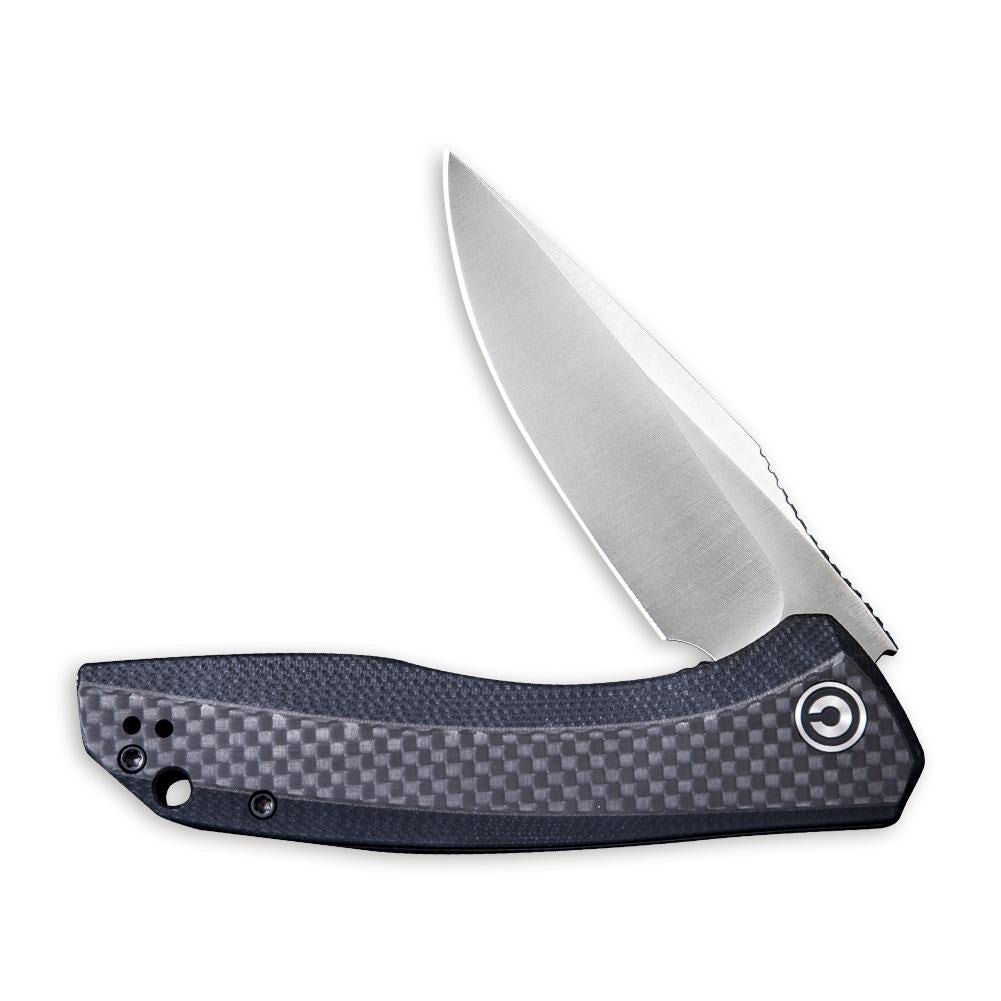 CIVIVI Baklash Flipper Knife G10 & Carbon Fiber Handle 9Cr18MoV