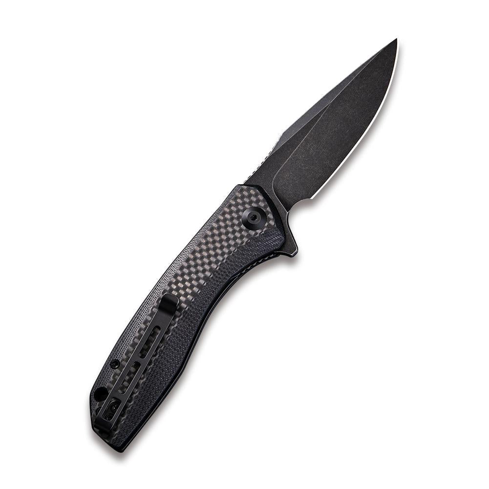 CIVIVI Baklash Flipper Knife G10 & Carbon Fiber Handle 9Cr18MoV Blade