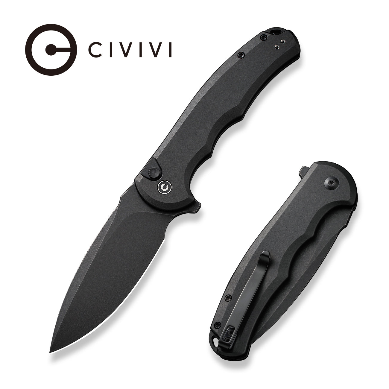 CIVIVI Button Lock Praxis Flipper Knife Aluminum Handle Nitro-V Blade