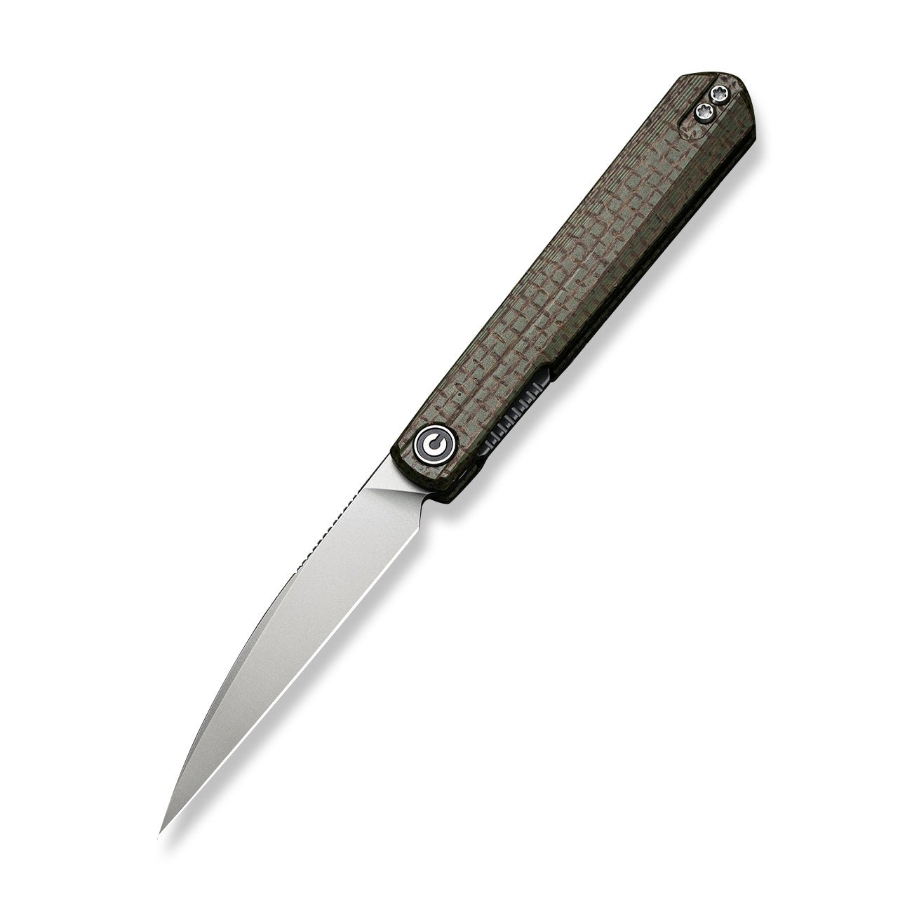 CIVIVI Clavi Front Flipper Knife - Micarta Handle Nitro-V Blade