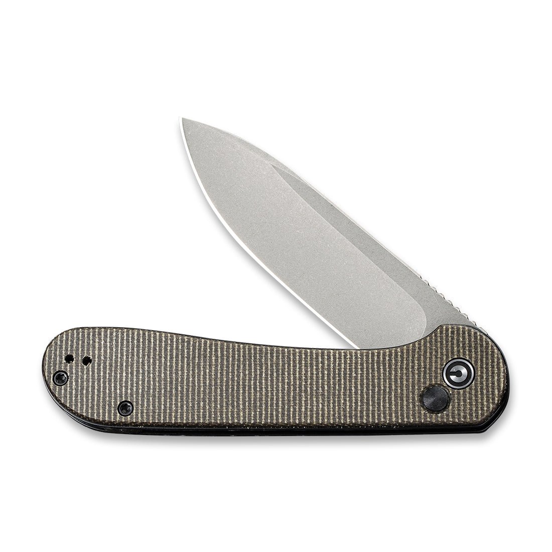 CIVIVI Button Lock Elementum Micarta Handle Knife