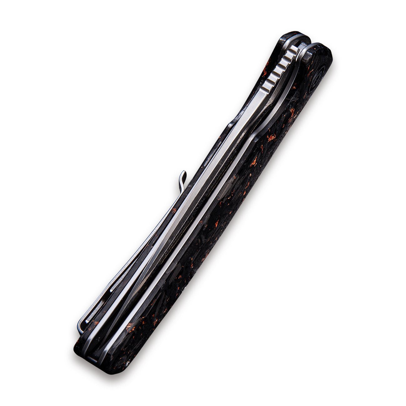 CIVIVI Incite Flipper Knife Carbon Fiber & Resin Handle Damascus