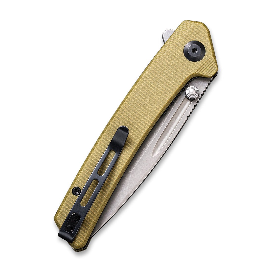 CIVIVI Keen Nadder Flipper & Thumb Stud Knife Micarta Handle N690 Blade