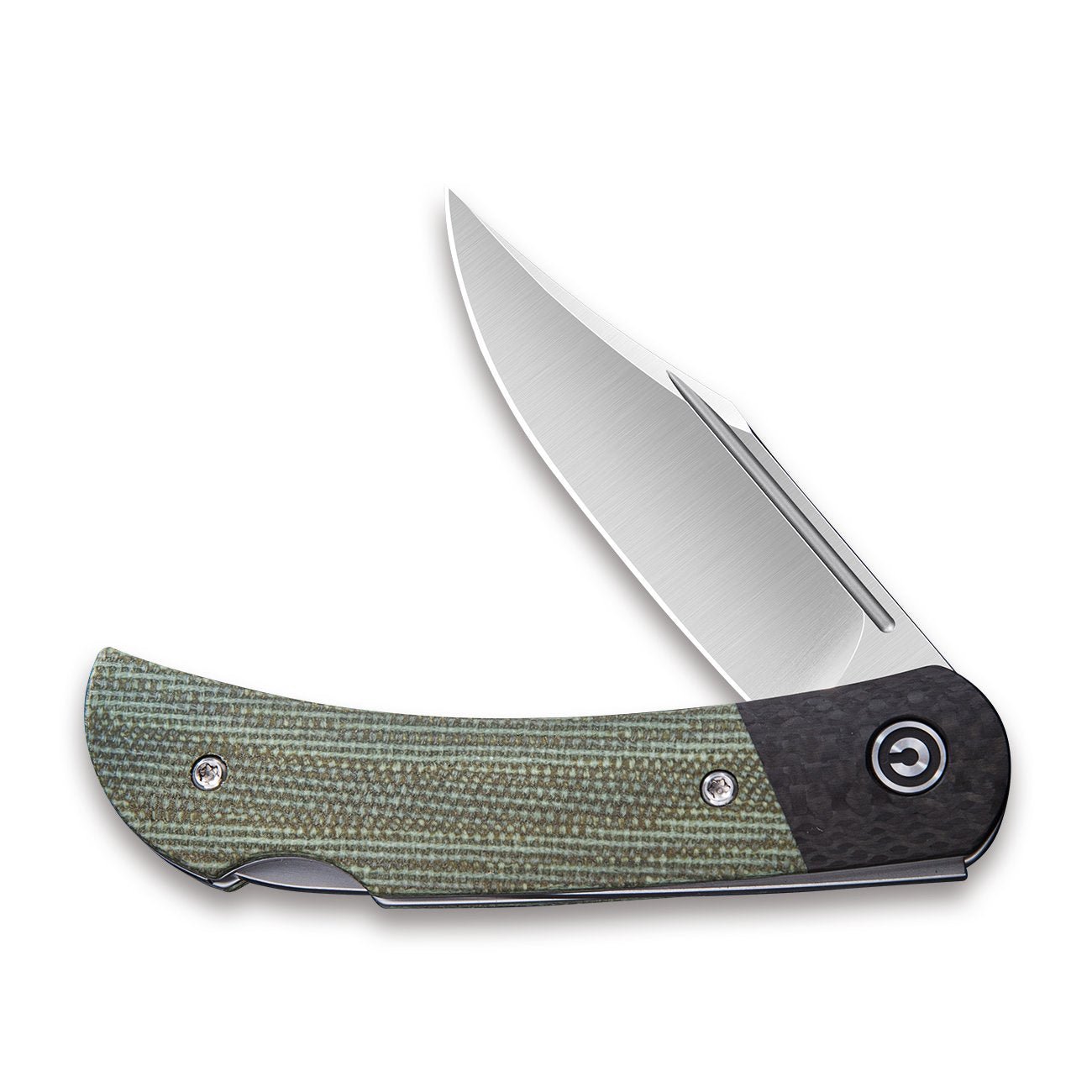 CIVIVI Rustic Gent Lock Back Knife Micarta & Carbon Fiber Handle D2