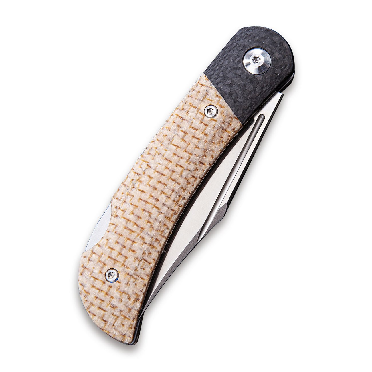 CIVIVI Rustic Gent Lock Back Knife Micarta & Carbon Fiber Handle D2