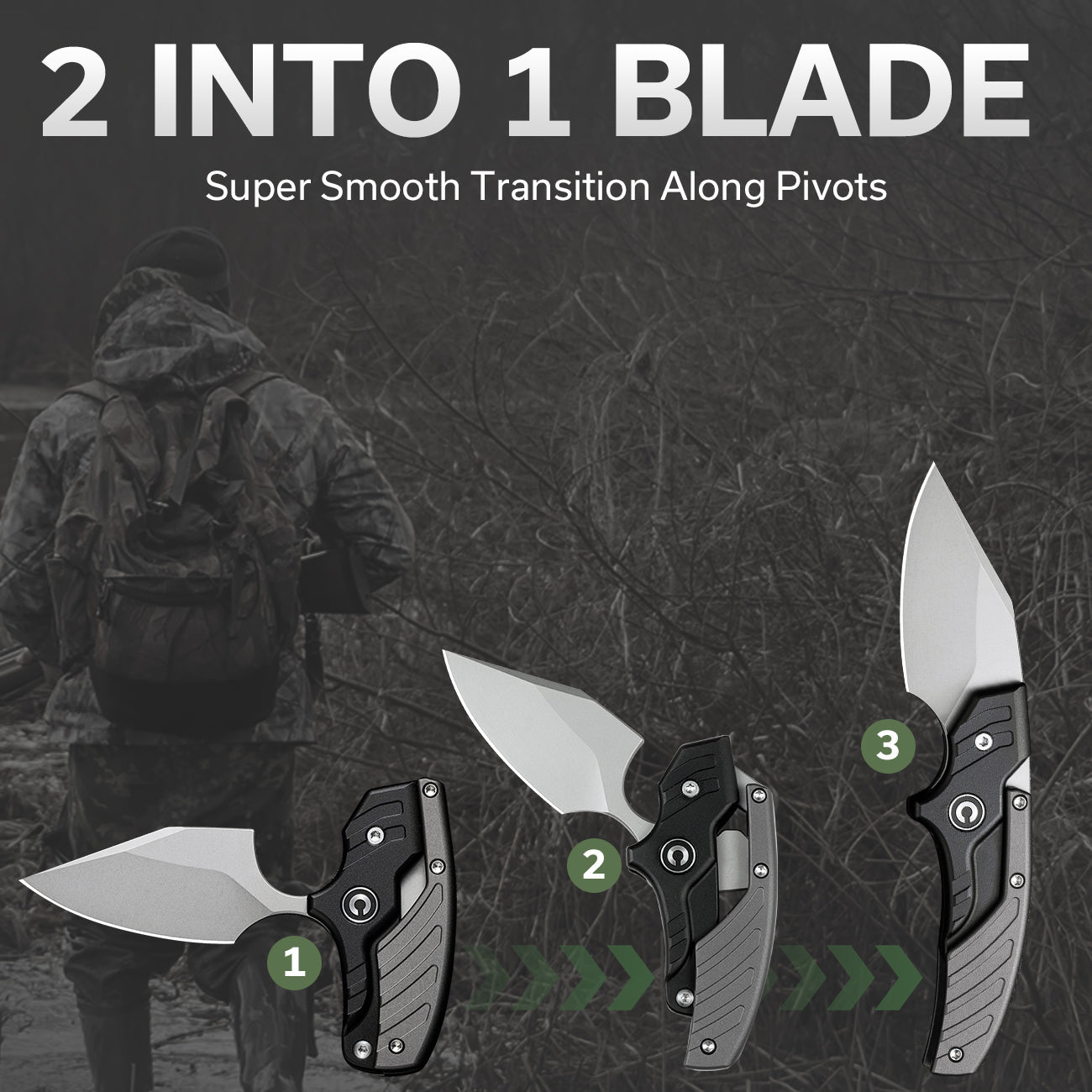 CIVIVI Typhoeus Adjustable Fixed Blade Knife Aluminum Handle 14C28N