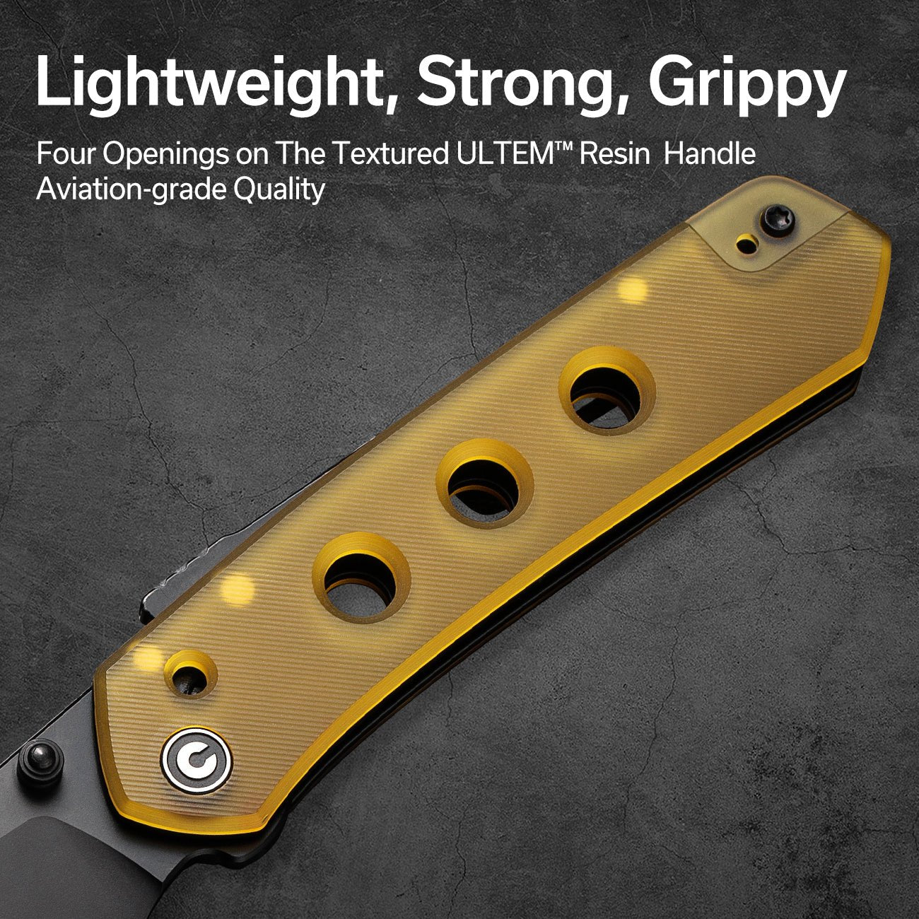 CIVIVI Vision FG Thumb Stud & Superlock Knife Ultem Handle Nitro-V